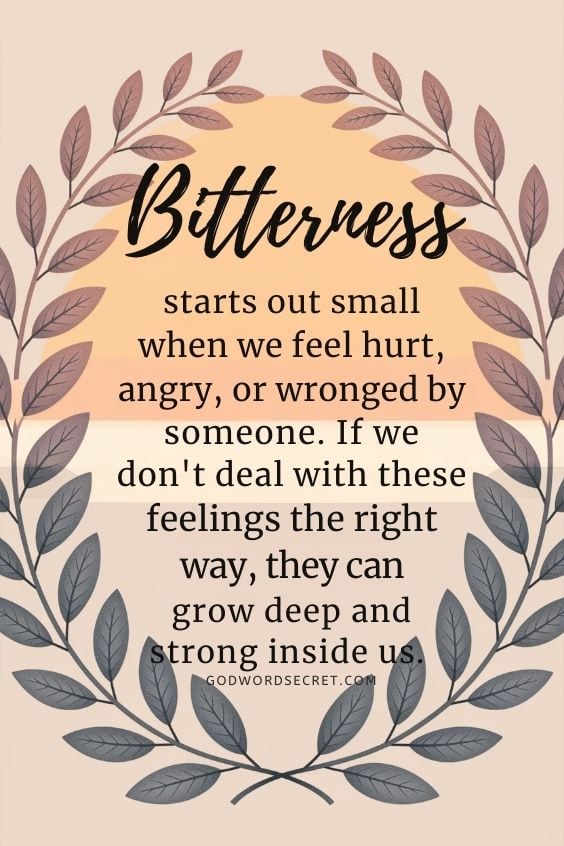 What Does God Say About The Root Of Bitterness?